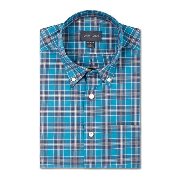 Scott Barber | Shirts | New Scott Barber Organic Cotton Plaid Sport ...